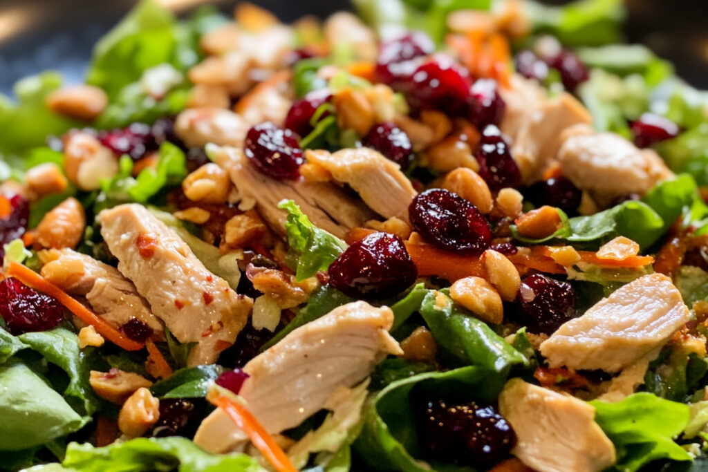Asian Chicken Cranberry Salad - Ven Recipes